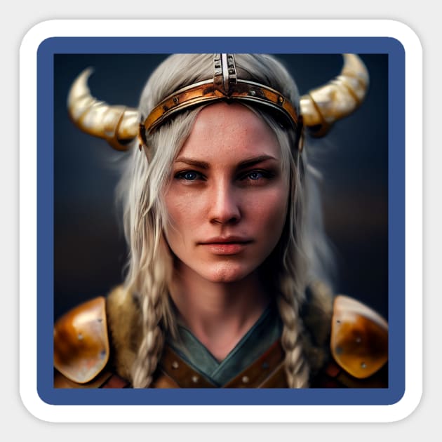 Viking Shield Maiden Viking Shield Maiden Sticker Teepublic